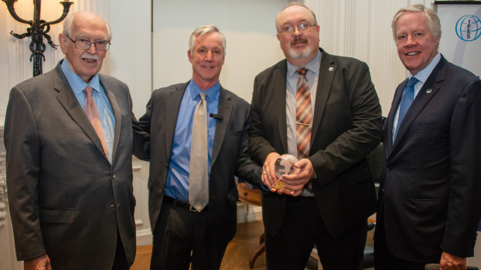 Hon. Peter Mcpherson, Tony Banbury, Tony Bowyer and Amb. Bill Eacho | IFES - The International ...